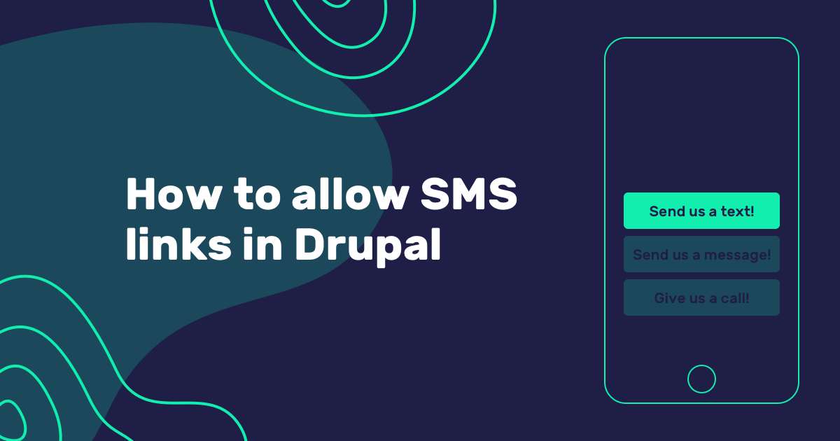 How to allow SMS links in Drupal
